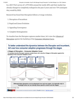 4 Stages of Disruption | PDF
