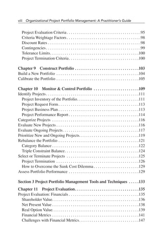 Organizational Project Portfolio Management A Practitioners Guide ...