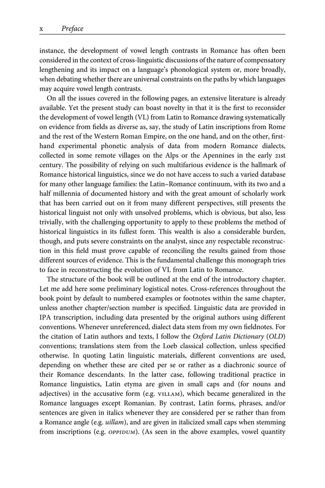 Vowel Length From Latin To Romance First Edition Loporcaro Michele | PDF