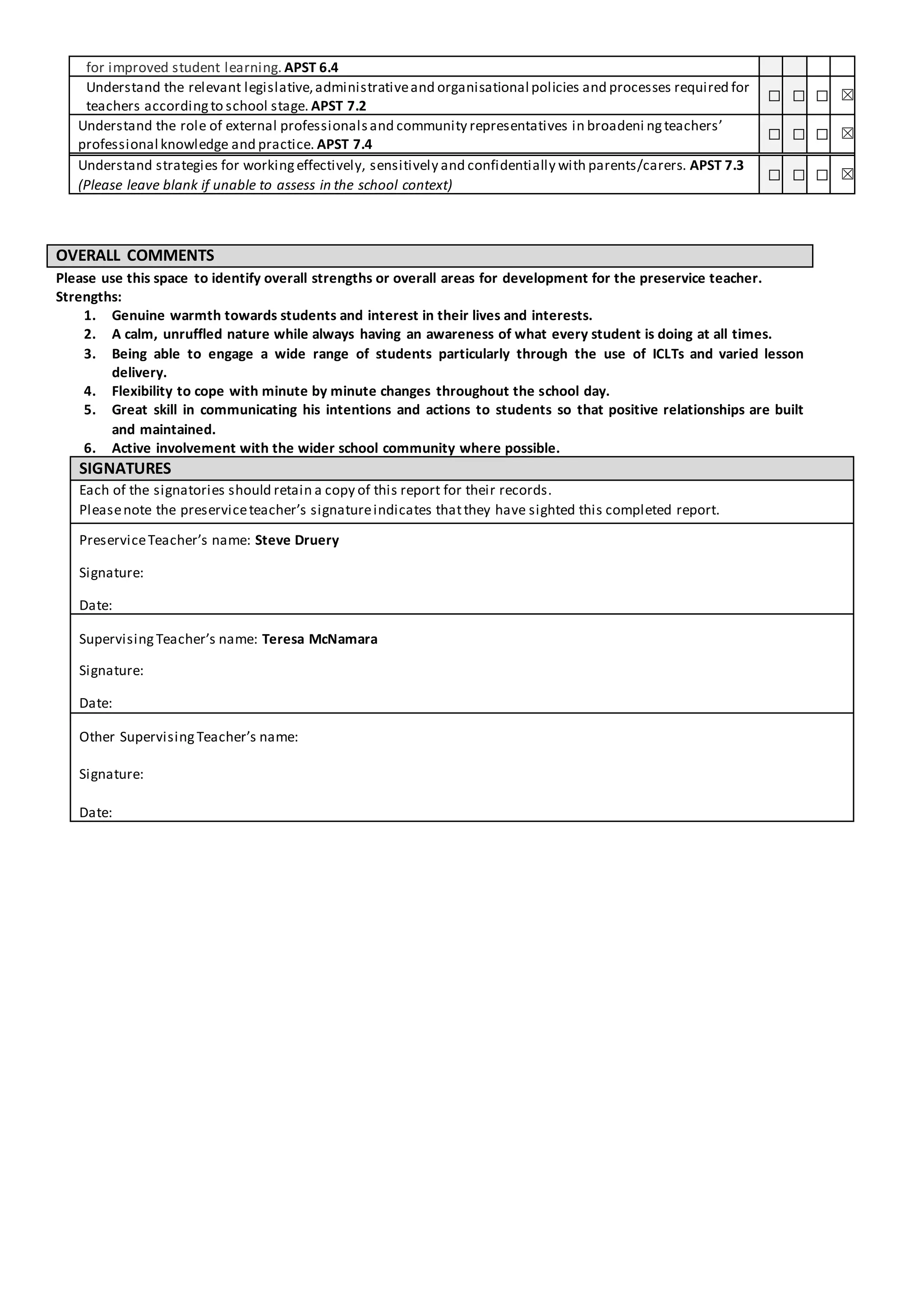 2015 Final Supervised Placement_Internship Report_Steve semsester 2 | PDF