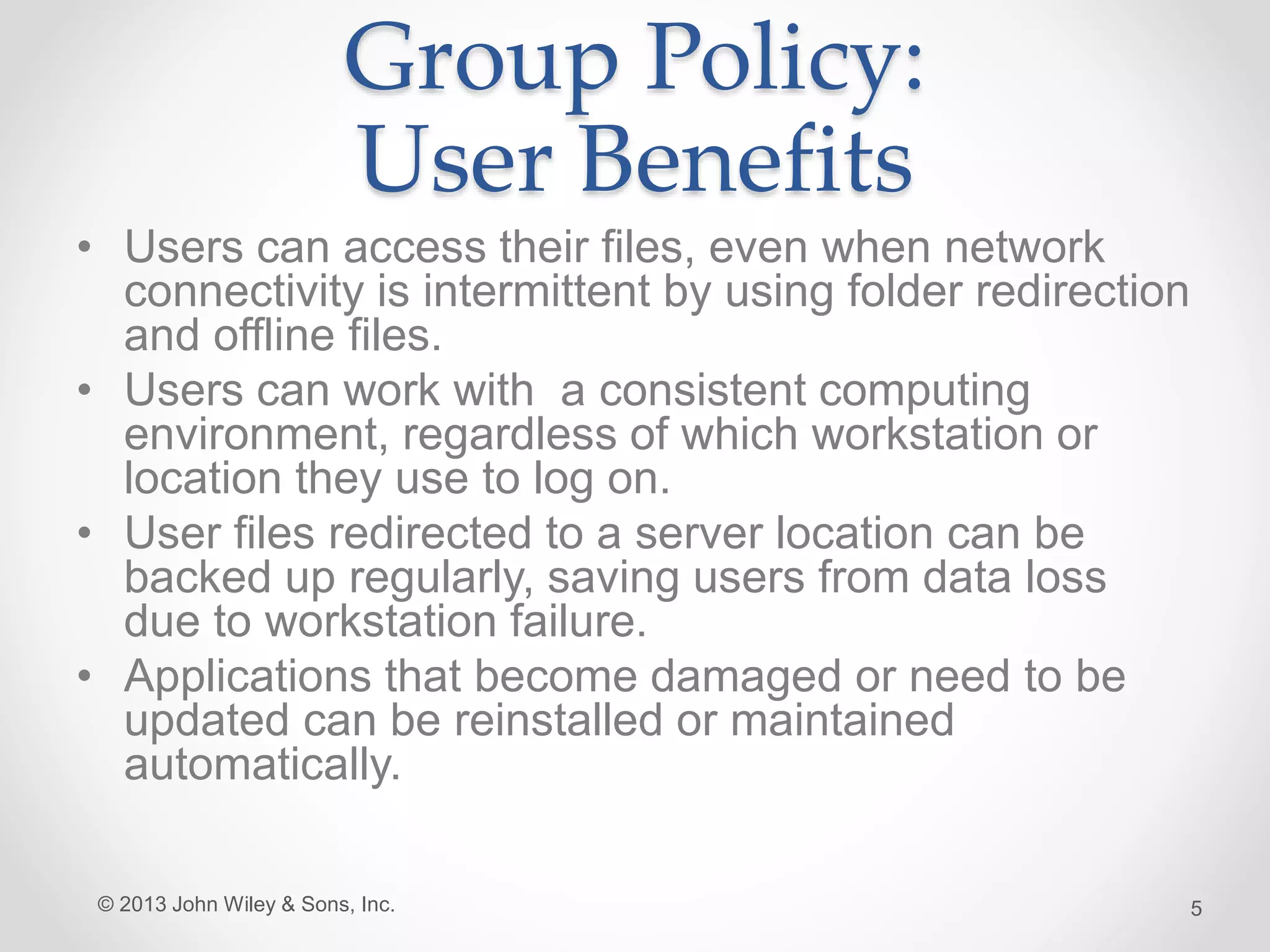 Group policy objects | PPT