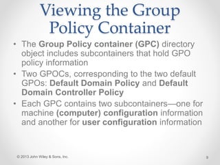 Group policy objects | PPT