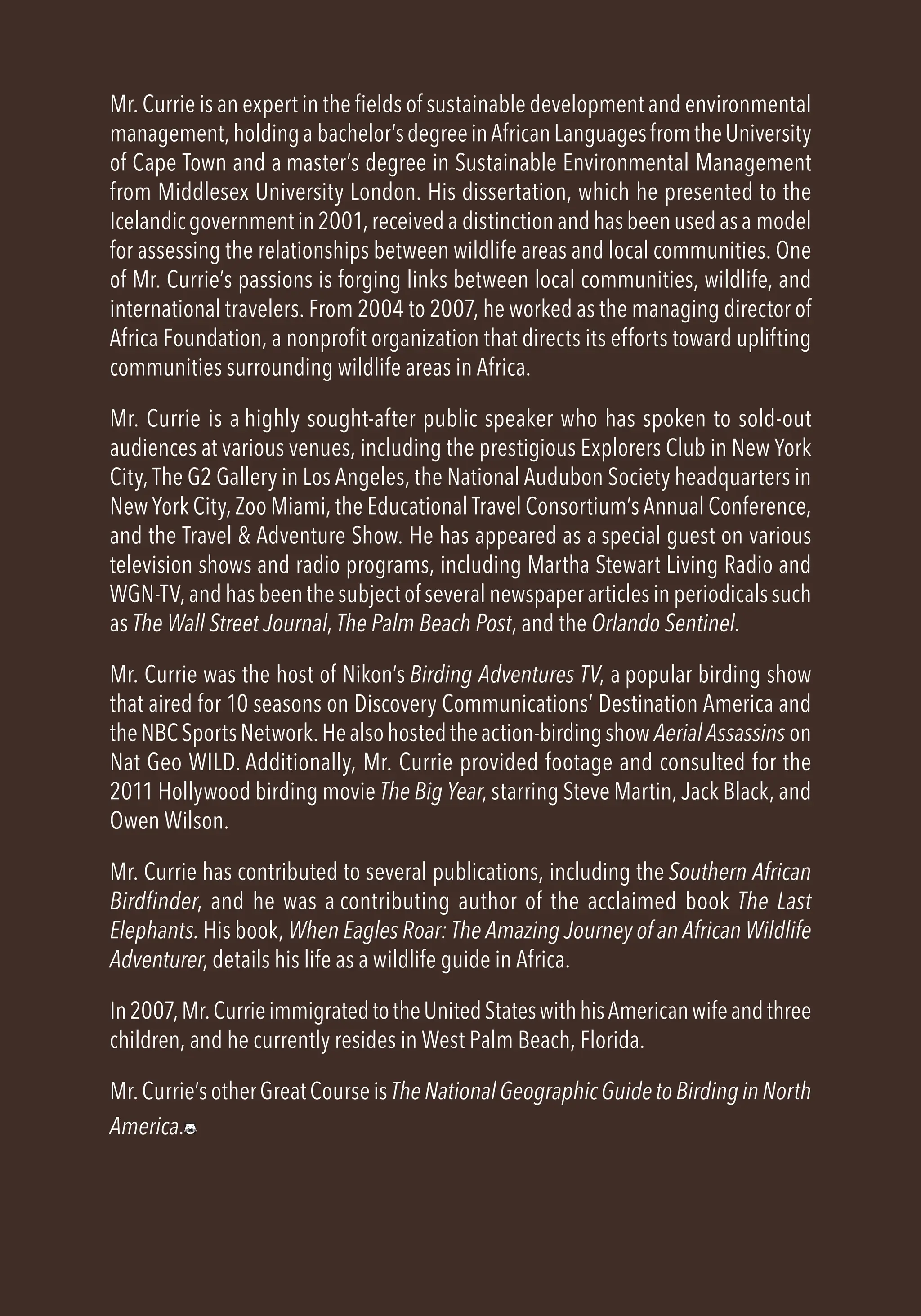 The Great Tours African Safari James Currie | PDF
