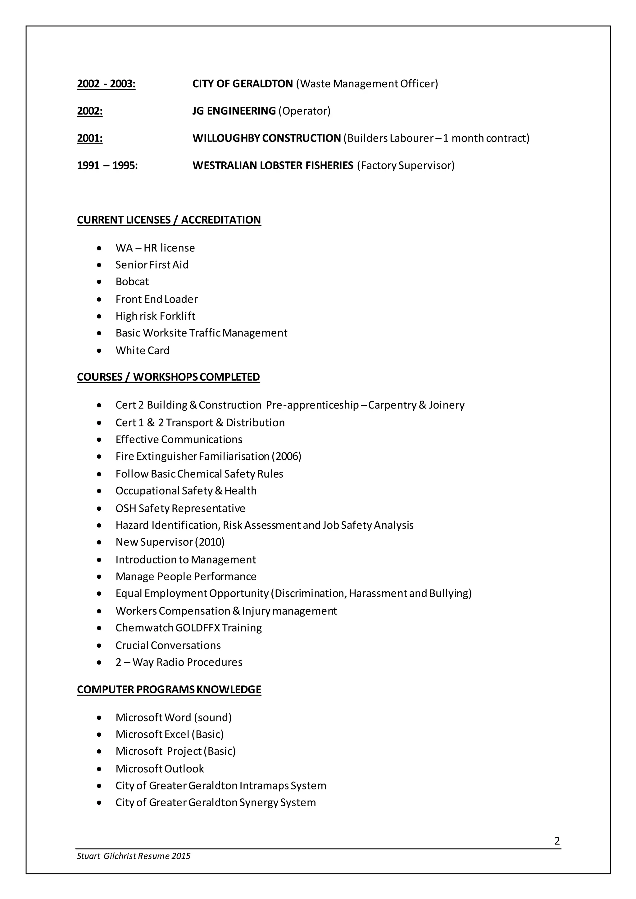 Stuart - Resume | PDF