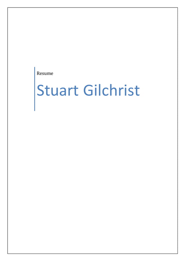 Stuart - Resume | PDF