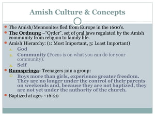 Amish Powerpoint | PPT