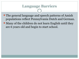 Amish Powerpoint | PPT