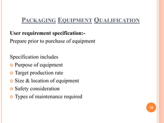 Packaging validation | PPTX