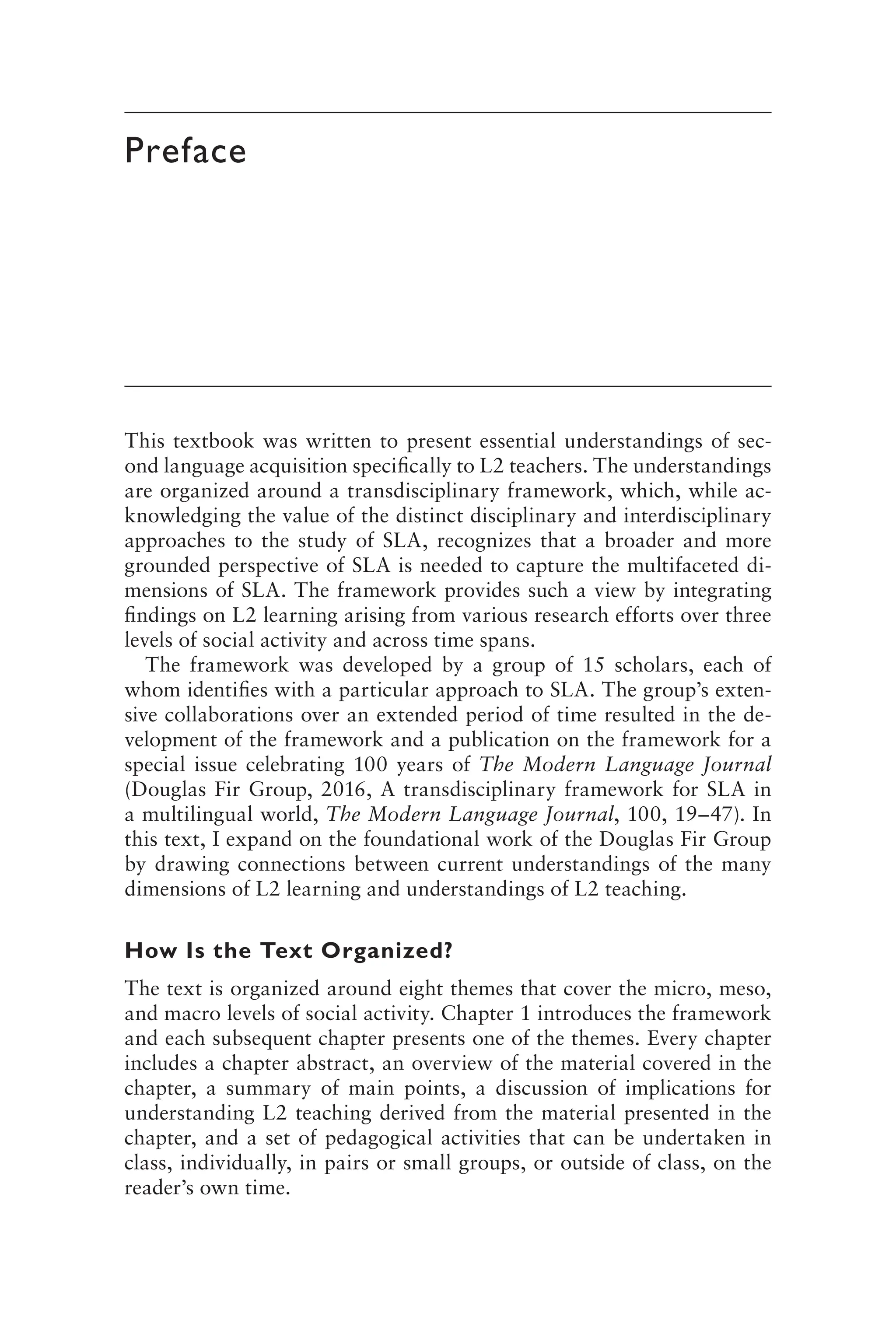 Essentials Of Sla For L2 Teachers A Transdisciplinary Framework Hall | PDF
