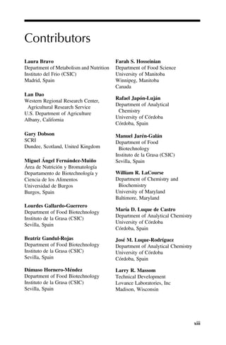 Methods of Analysis for Functional Foods and Nutraceuticals 2nd Edition ...