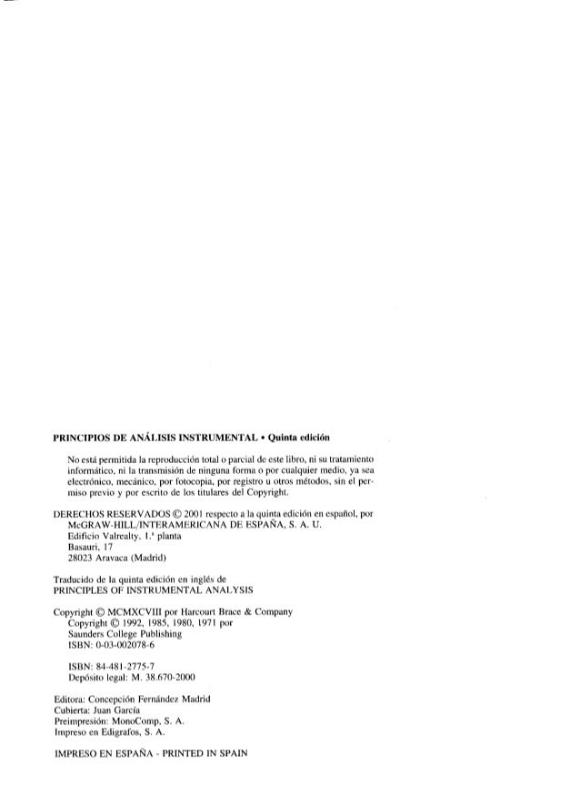 Principles Of Instrumental Analysis Pdf