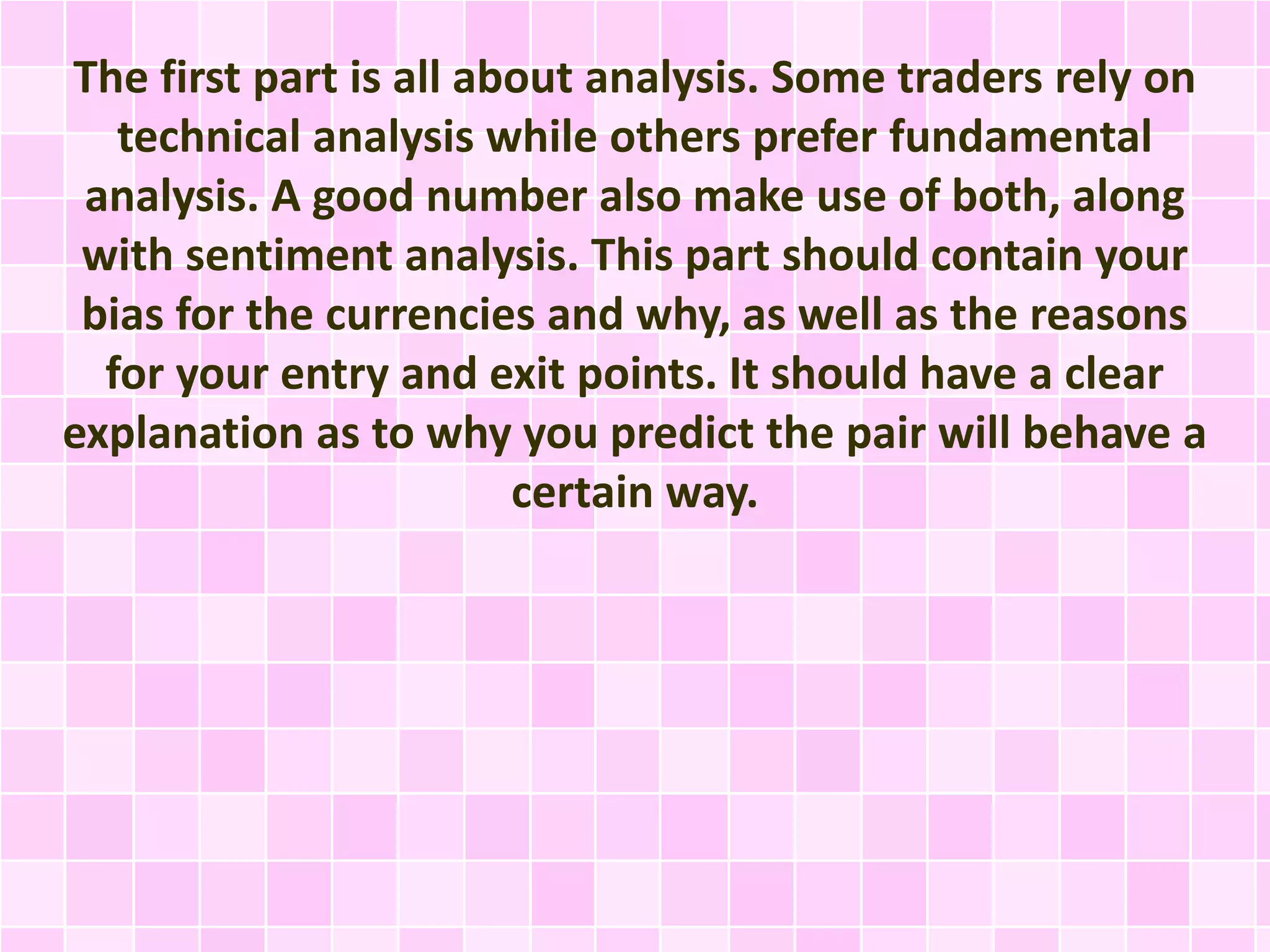 4 Parts Of A Complete Trading Journal | PPTX