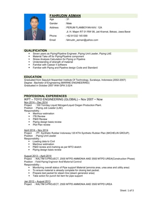 CV.FAHRUDIN ASMAN | PDF