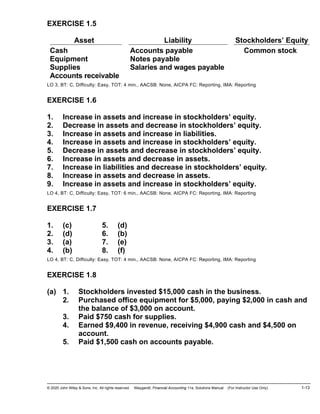 Solution Manual for Financial Accounting, 11th Edition, Jerry J ...