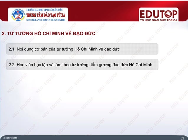TƯ TƯỞNG HỒ CHÍ MINH VỀ VĂN HÓA, ĐẠO ĐỨC VÀ XÂY DỰNG CON NGƯỜI MỚI | PDF