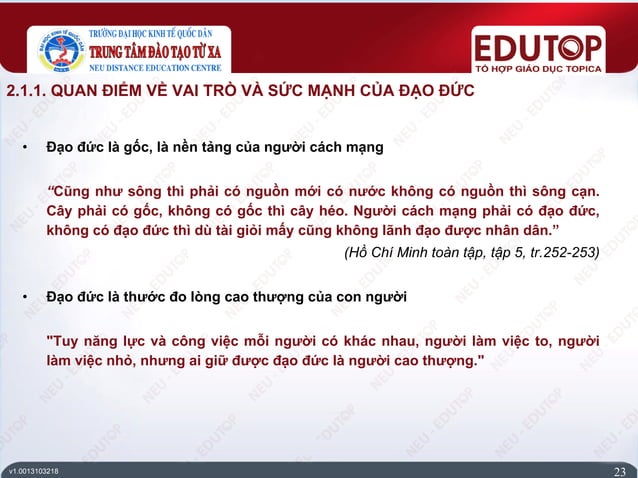 TƯ TƯỞNG HỒ CHÍ MINH VỀ VĂN HÓA, ĐẠO ĐỨC VÀ XÂY DỰNG CON NGƯỜI MỚI | PDF