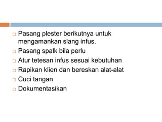 Prosedur Pemasangan Infus | PPTX