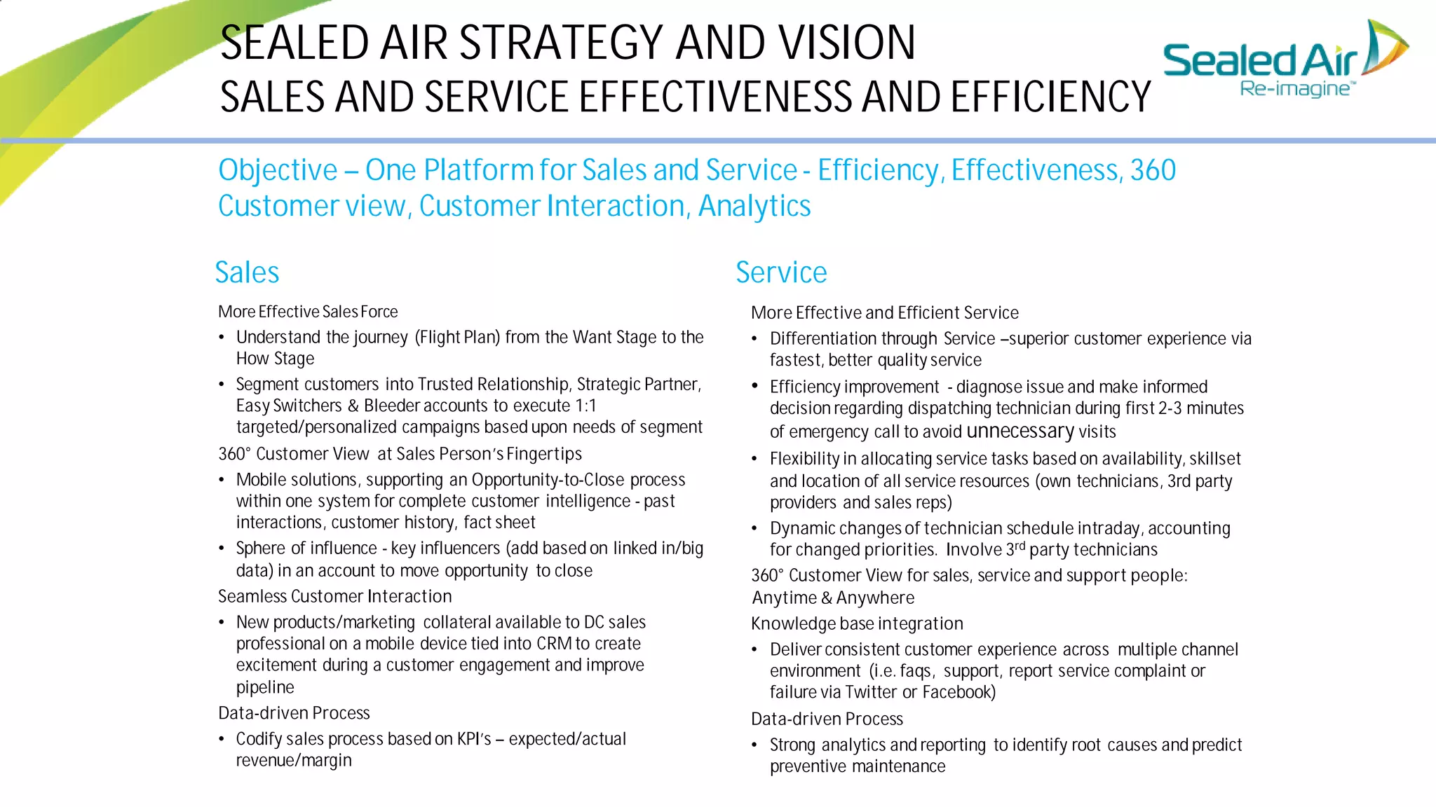Digital Transformation Journey at Sealed Air Leveraging SAP Solutions for Customer Engagement | PDF