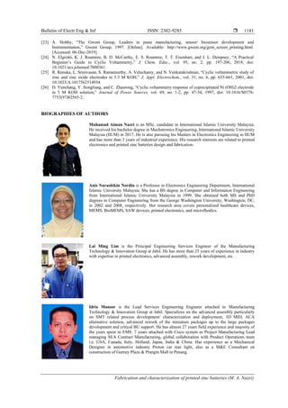 Fabrication and characterization of printed zinc batteries | PDF