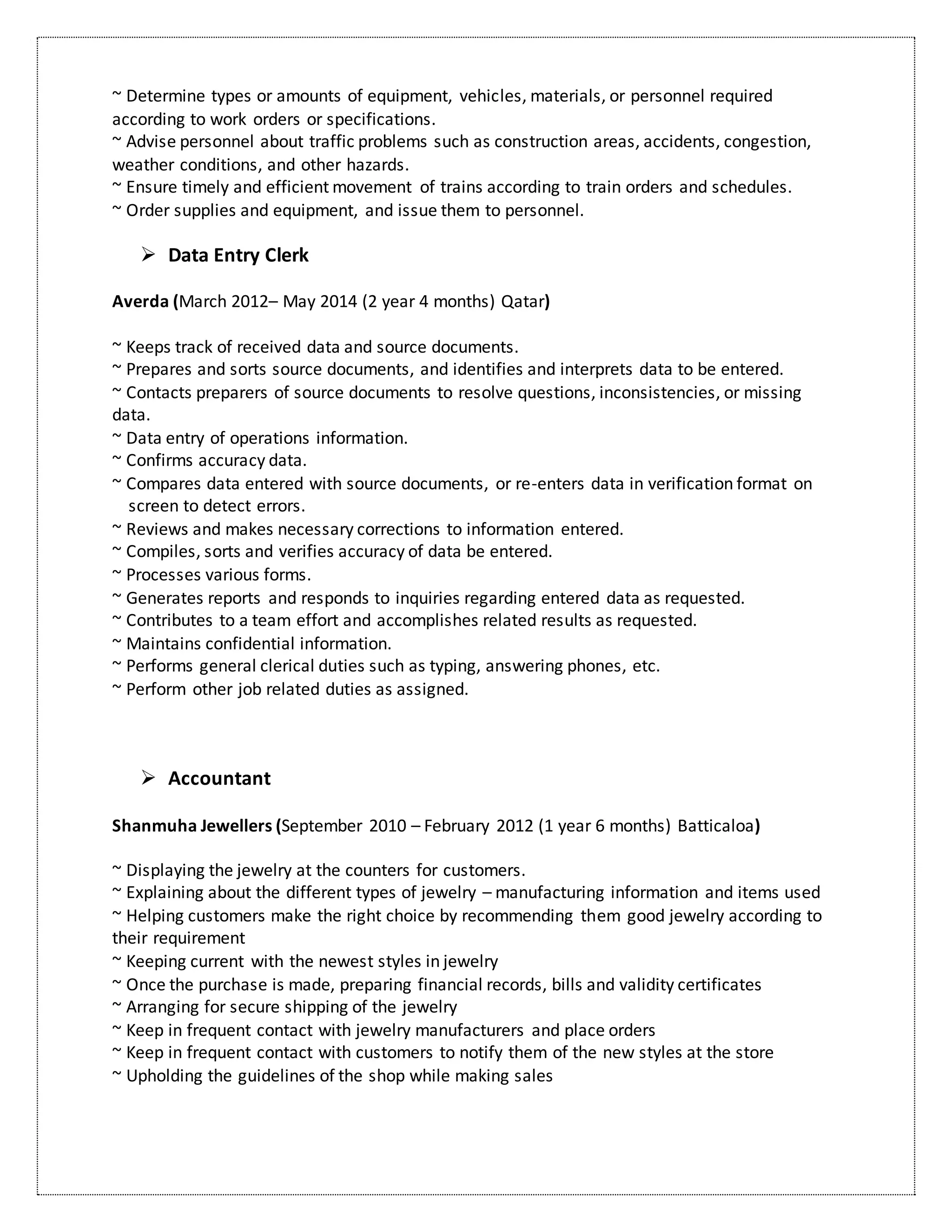 Jayakrishna Puviraj CV | DOCX | Logistics | Business