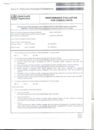 Performance Evaluation_STOP45_RAHMAN | PDF