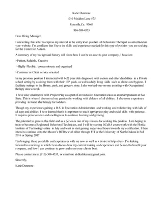 cover letter jobs with autism | PDF