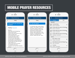Spiritual Mobile Apps - Features Benefits | PPT