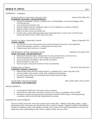 RESUME Derek's RESUME v12 | PDF