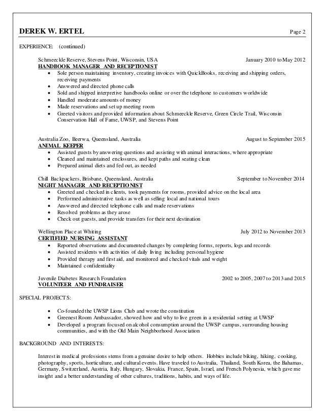 RESUME Derek's RESUME v12