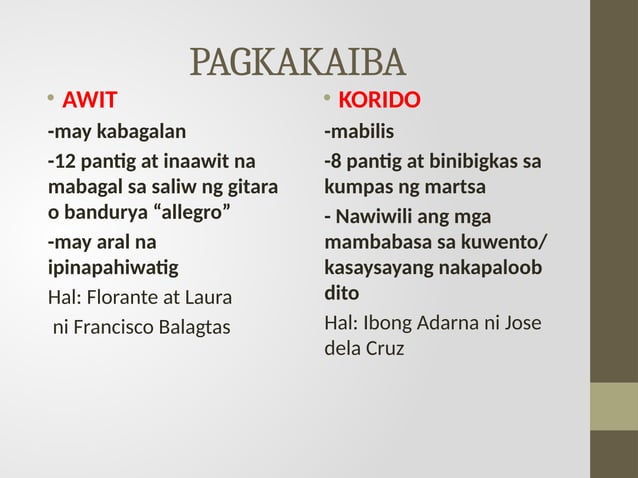 529085985-Awit-at-korido.pOWER POINT PRESENTATION | PPT