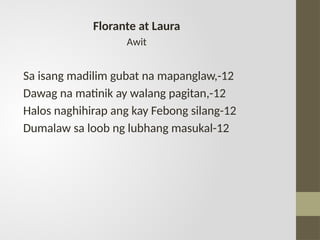 529085985-Awit-at-korido.pOWER POINT PRESENTATION | PPTX