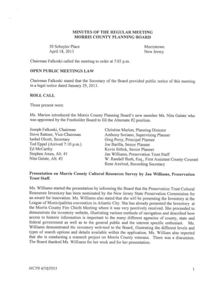 5 29 13 morris county re mcpb minutes | PDF