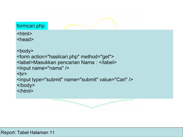 Pertemuan 8 - Report Tabel | PPT