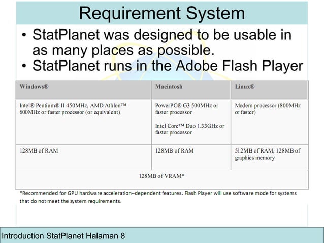Pertemuan 1 - Introduction StatPlanet | PPT
