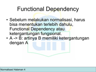 Pertemuan 3 - Normalisasi | PPT