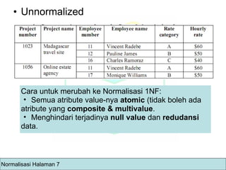 Pertemuan 3 - Normalisasi | PPT