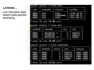 Pertemuan 5 - SQL Basic | PPT
