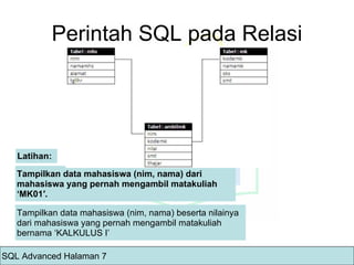 Pertemuan 6 - SQL Advanced | PPT