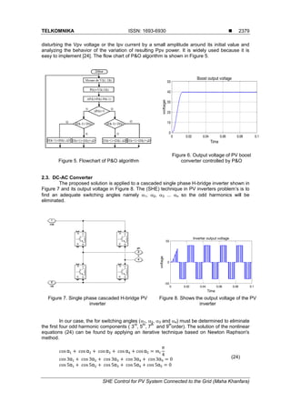 SHE Control for PV System Connected to the Grid | PDF | Internet of Things | Internet
