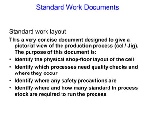standardised-work-overview-and-documents | PPT