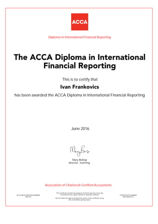Certificate_Frankovics | PDF