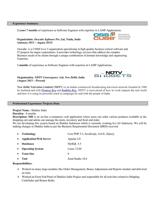 Mohit Gupta Resume | DOC
