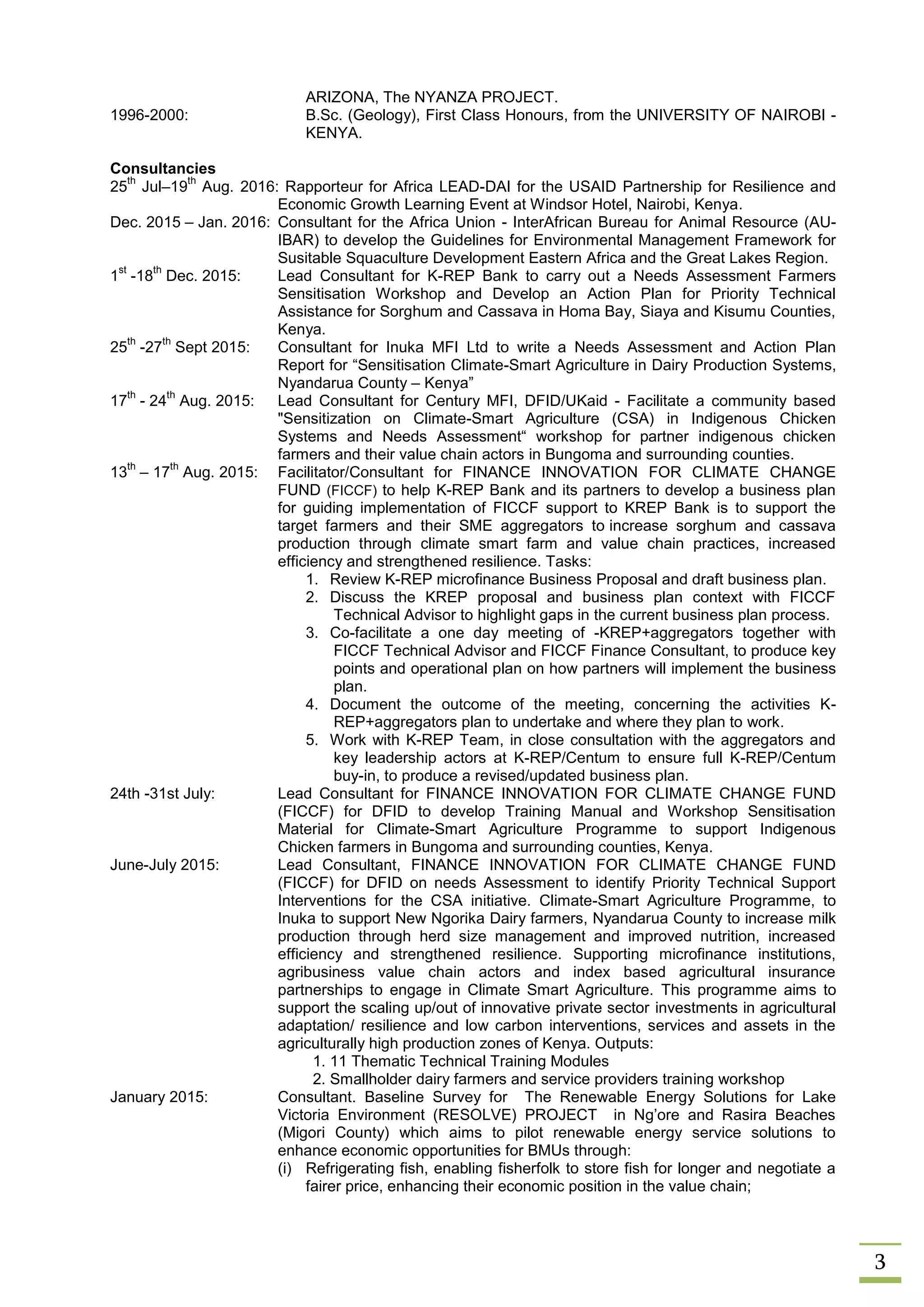CV_Dr_Samuel Ochola_2016 | PDF