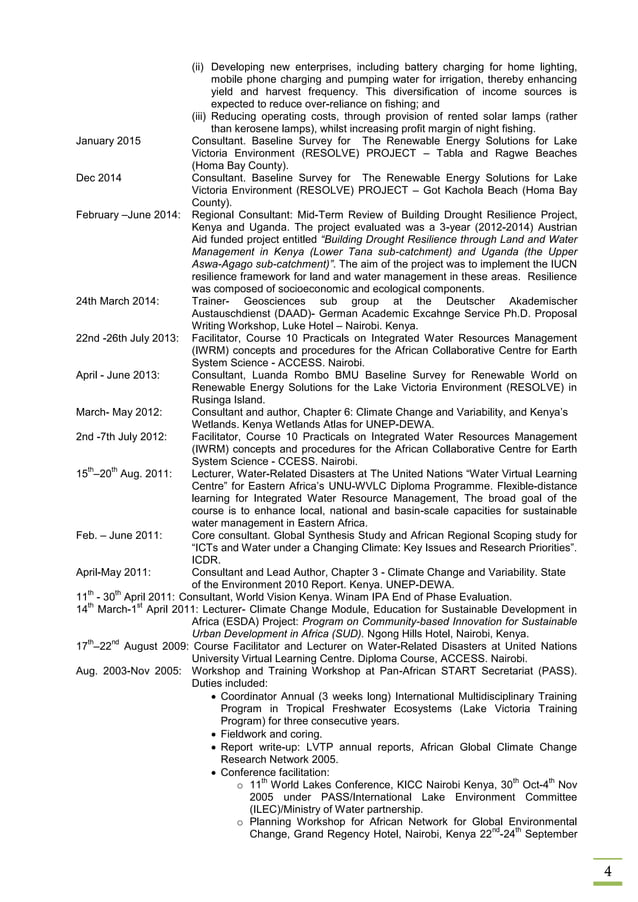CV_Dr_Samuel Ochola_2016 | PDF