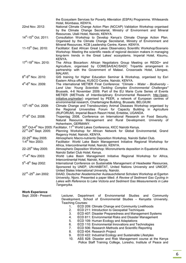 CV_Dr_Samuel Ochola_2016 | PDF