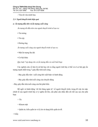 Kỹ năng thuyết trình | PDF