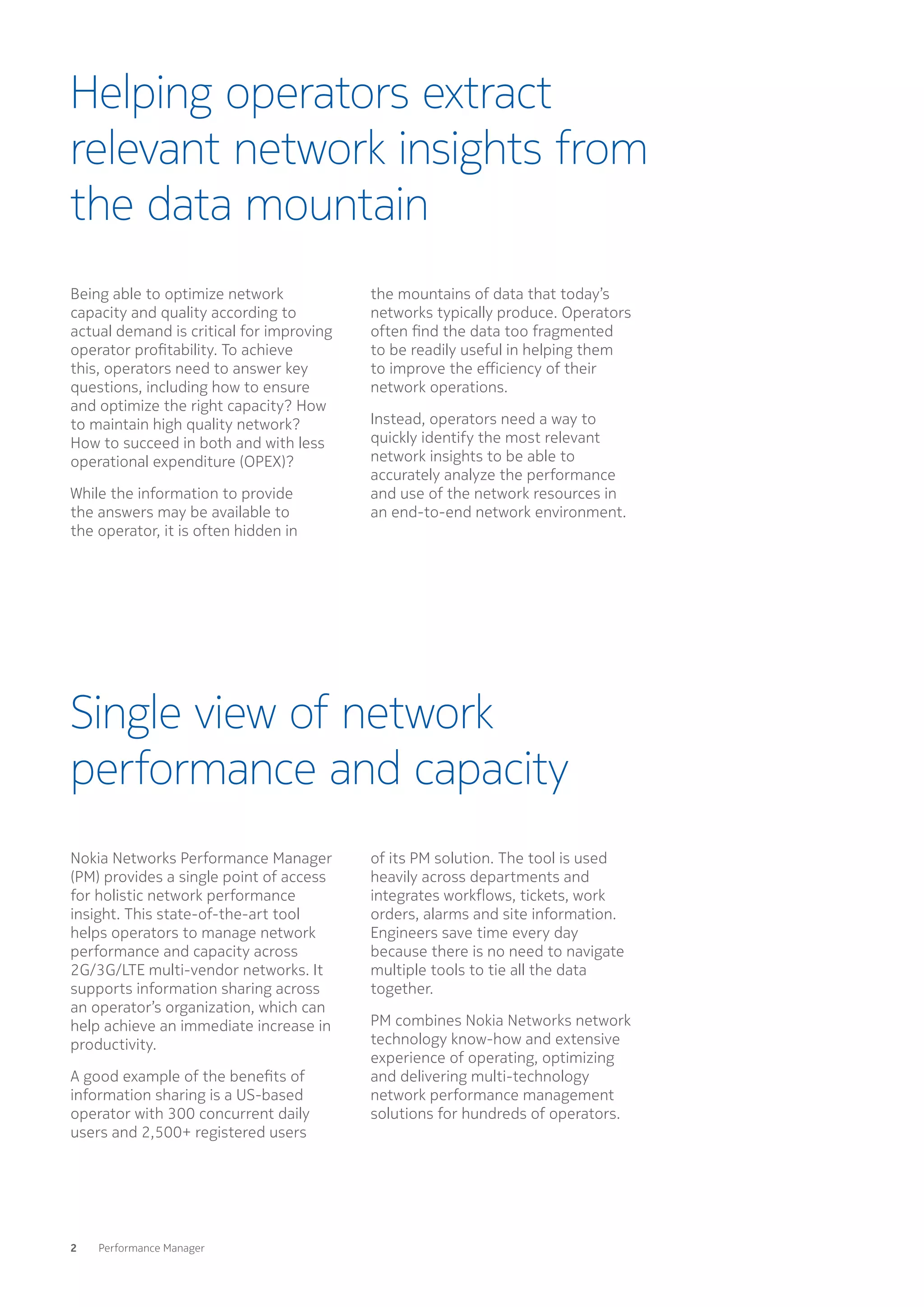 nokia_performance_manager_brochure_2015 | PDF