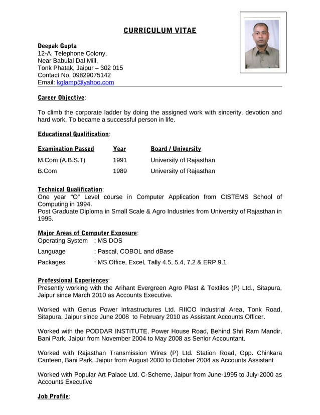 CURRICULUM VITAE | DOC