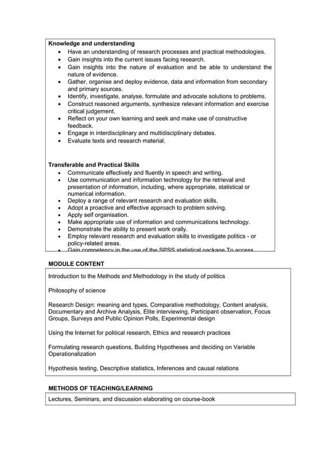 POL2008 Research Theories & Methods | PDF