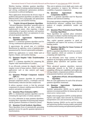 Advancements and Future Trends in Advanced Quantum Algorithms A Prompt ...